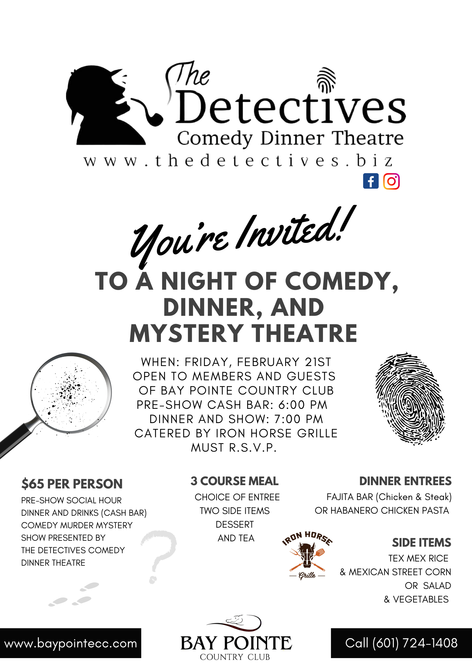 The Detectives Comedy Dinner Theatre - Bay Pointe Country Club